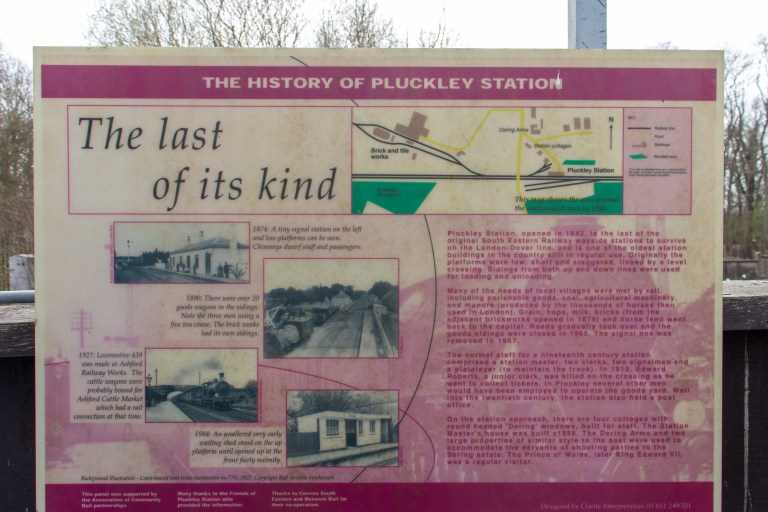 Along The Railway Line | South East Mainline | Pluckley Railway Station ...
