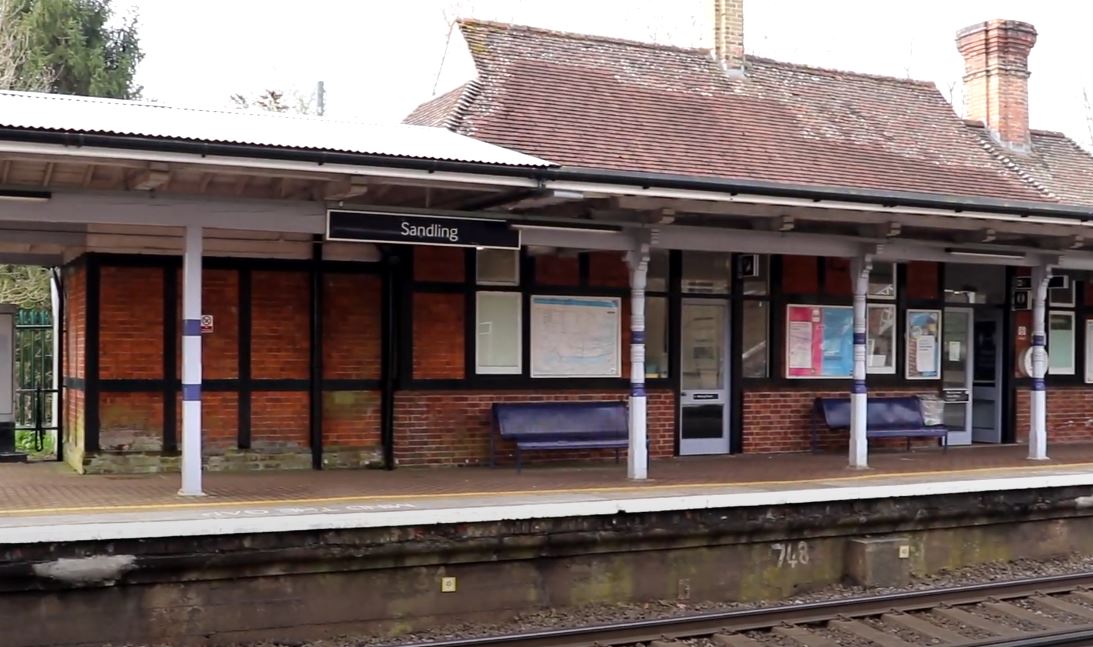 Along The Railway Line | South East Mainline | Sandling Railway Station ...